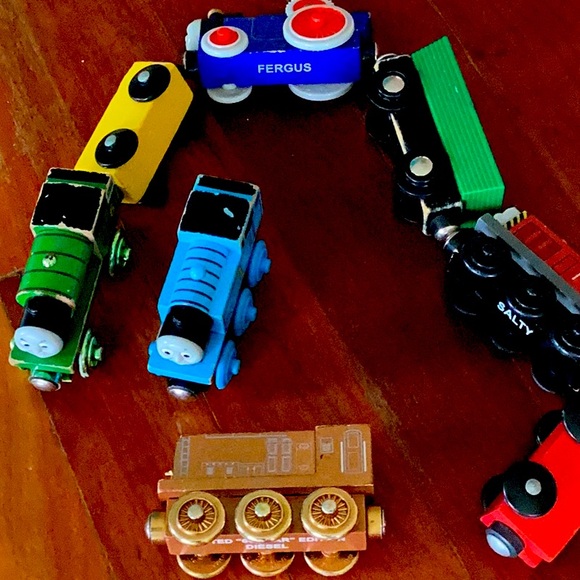 Gullane | Toys | Thomas The Train Friends Percy Salty Fergus Wooden ...